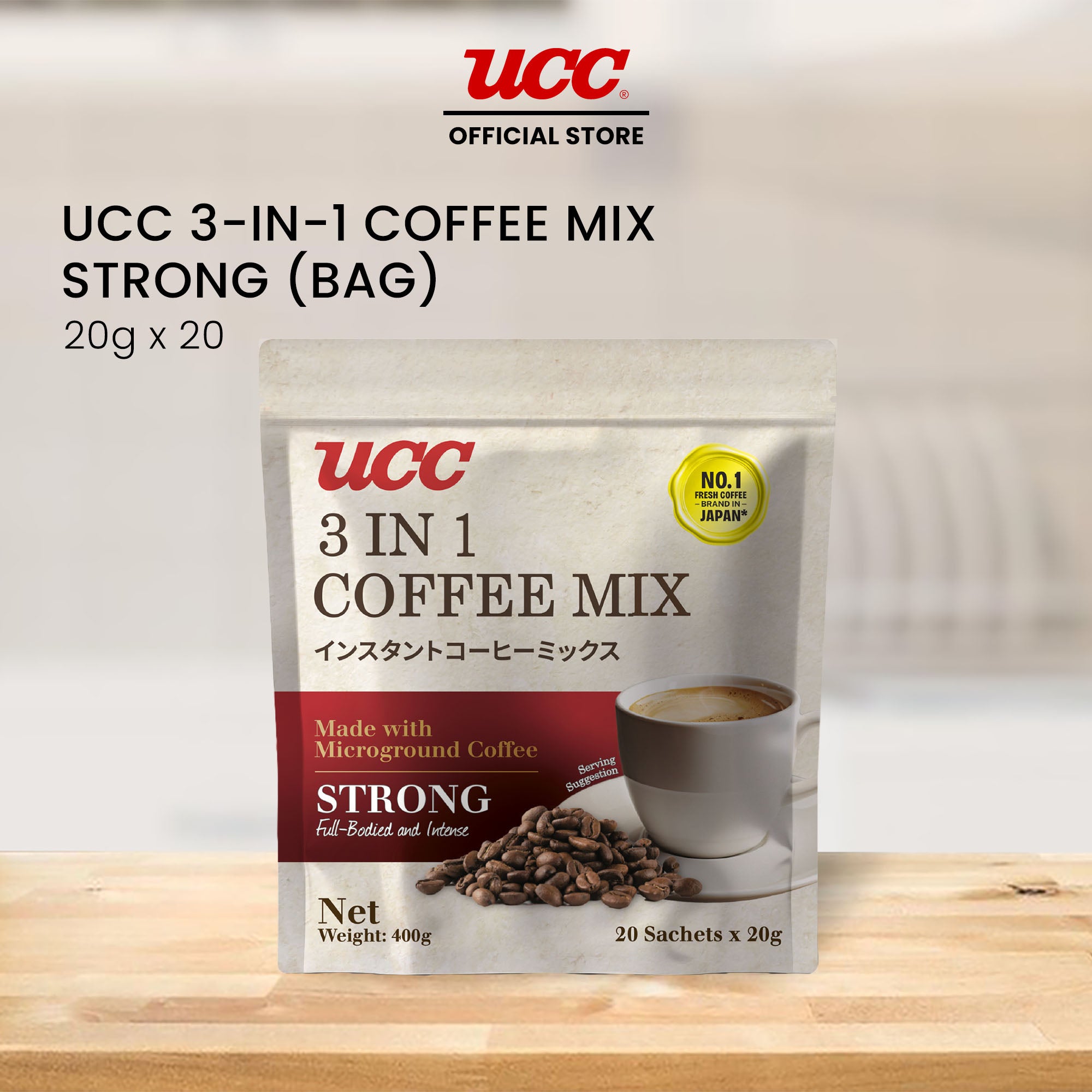 UCC 3-in-1 Coffee Strong Bag (20g x 20) – UCC Coffee PH