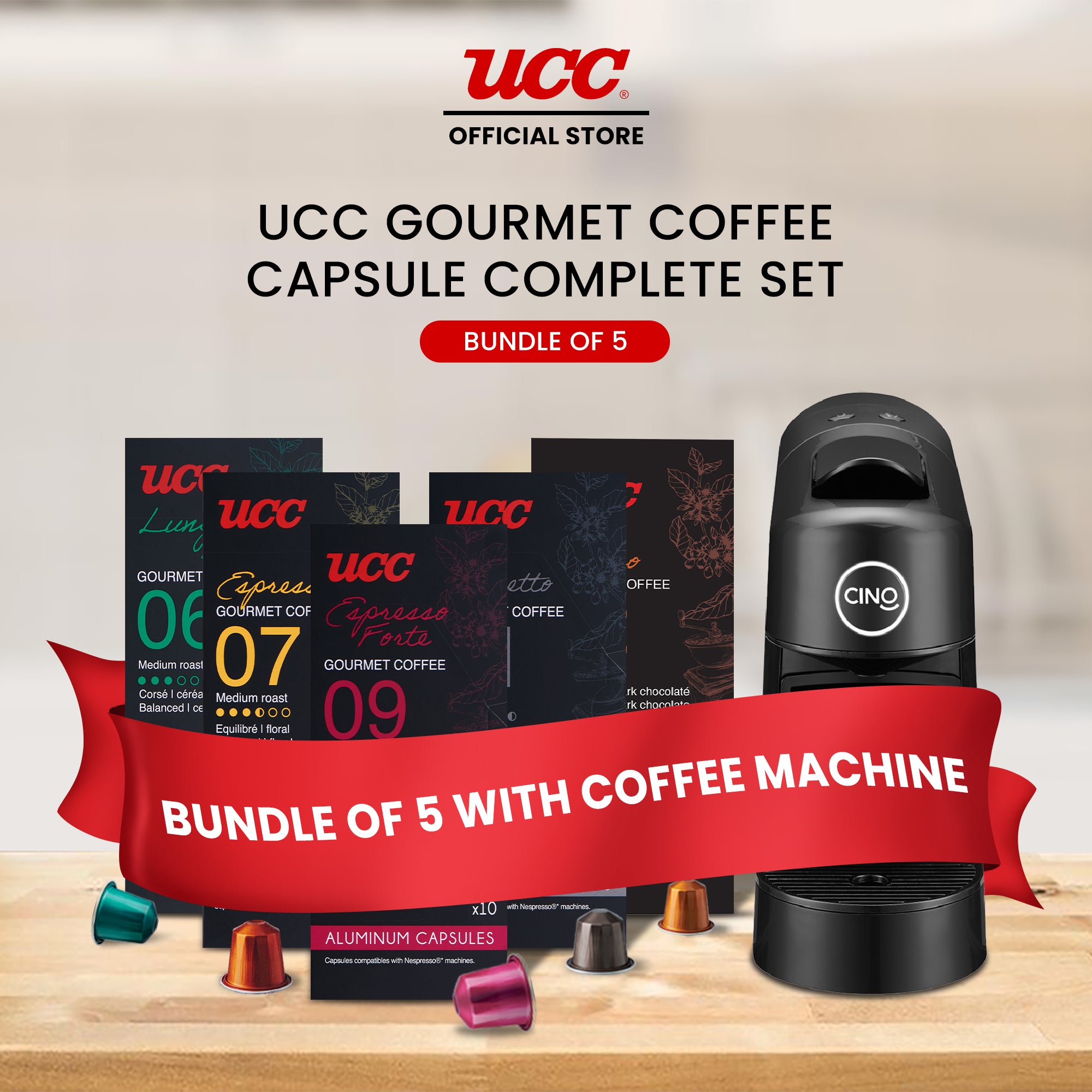 UCC Gourmet Coffee Capsule Complete Collection Compatible with Nespres – UCC Coffee PH