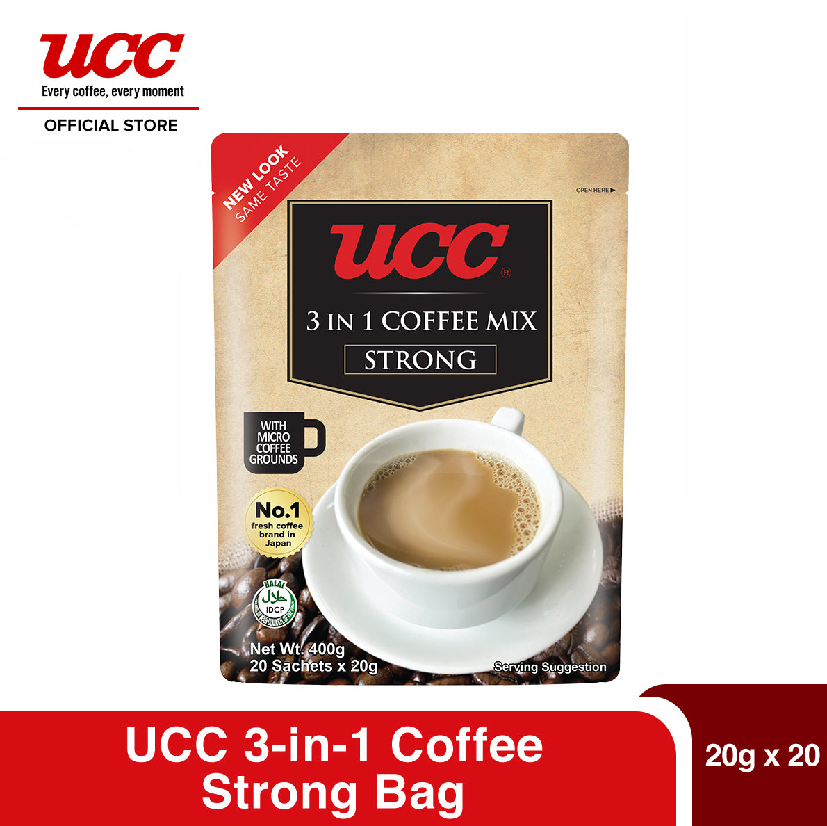 UCC 3-in-1 Coffee Strong Bag (20g x 20) – UCC Coffee PH