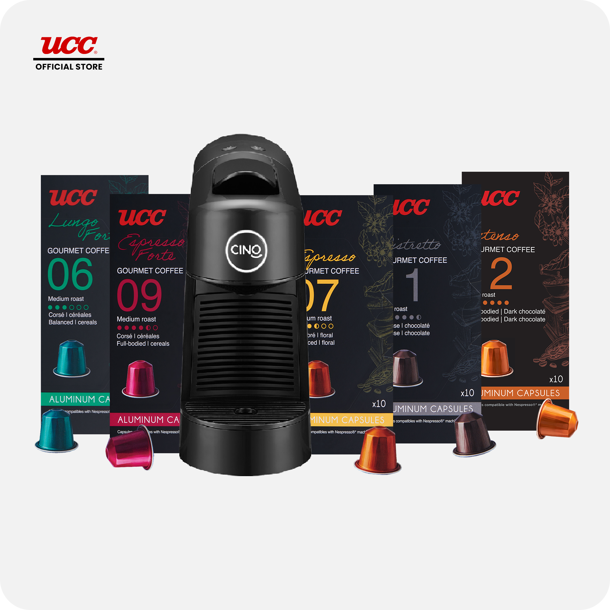 UCC Gourmet Coffee Capsule Complete Collection Compatible with Nespres ...