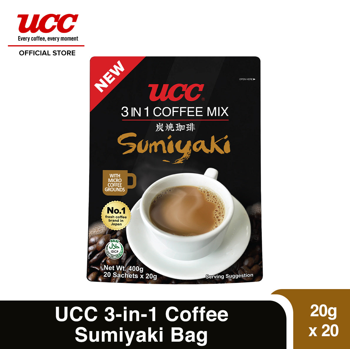 UCC 3-in-1 Sumiyaki Coffee Bag (20g x 20) – UCC Coffee PH