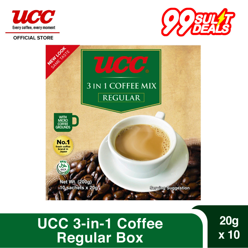 UCC 3-in-1 Coffee Regular Box (20g x 10) – UCC Coffee PH