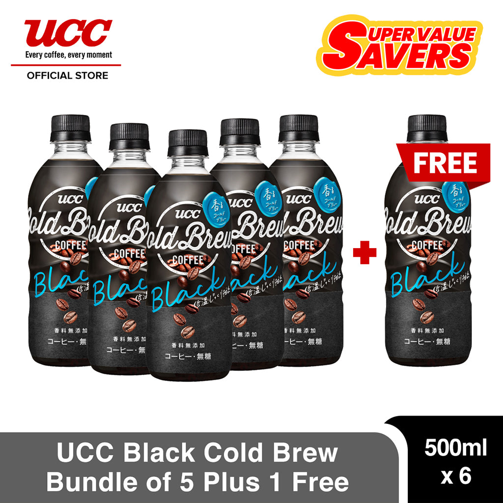 UCC Black Cold Brew 500ml Bundle of 5 Plus 1 Free – UCC Coffee PH